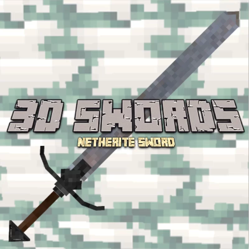 3D Swords - Dark Netherite Sword Minecraft Texture Pack