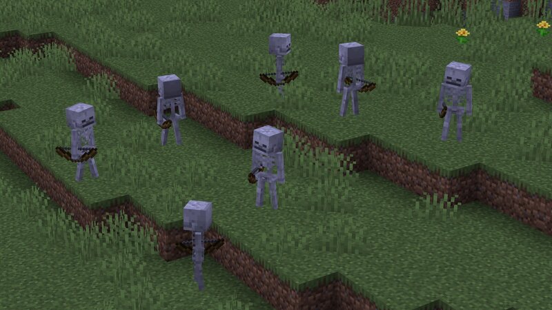 Fresh Skeleton Physics Minecraft Texture Pack