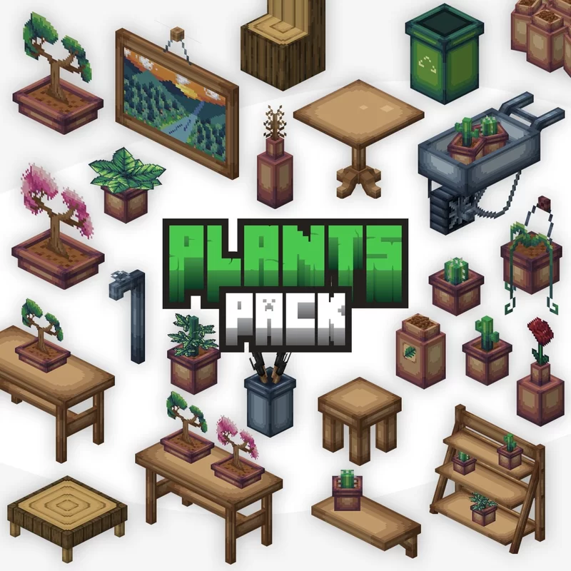 Plants Furniture Pack Minecraft Texture Pack