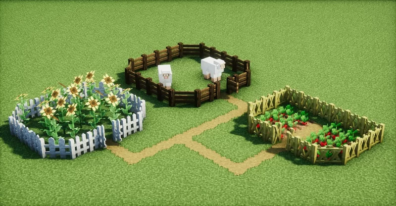 Eugene's Fences: for your garden, farm, and yard. Minecraft Texture Pack