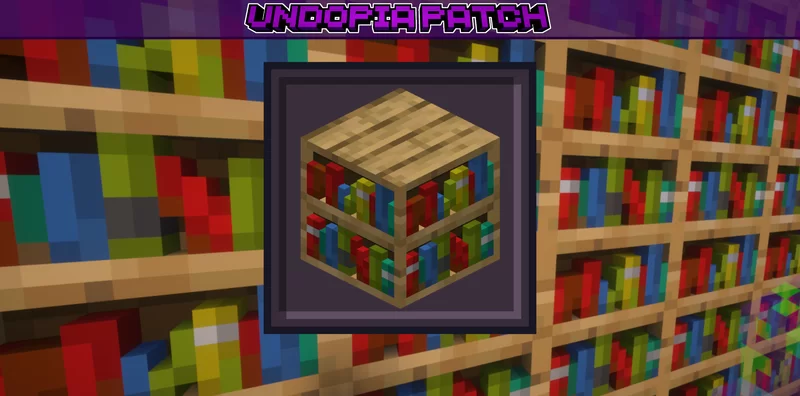 Undopia 3D Bookshelf Minecraft Texture Pack
