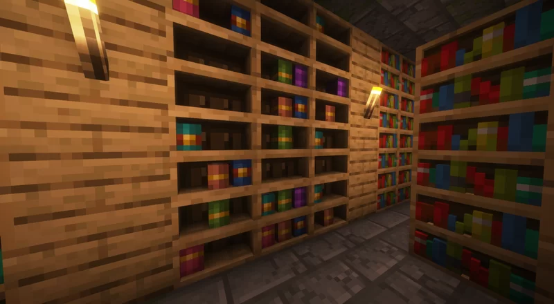 Undopia 3D Chiseled Bookshelf Minecraft Texture Pack