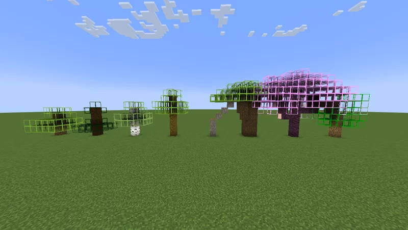 Tree Xray (Unobtrusive Leaves) Minecraft Texture Pack