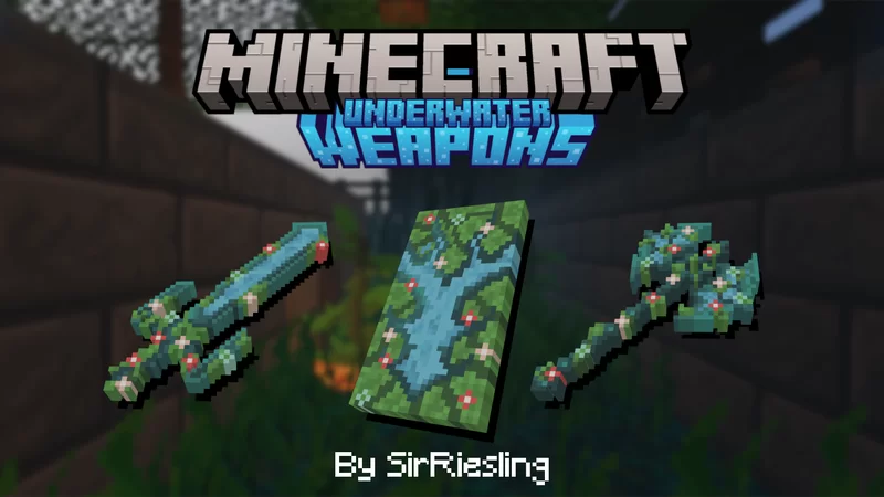Underwater Weapons (includes CIT file) Minecraft Texture Pack