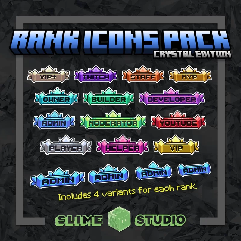Crystal Ranks Minecraft Texture Pack