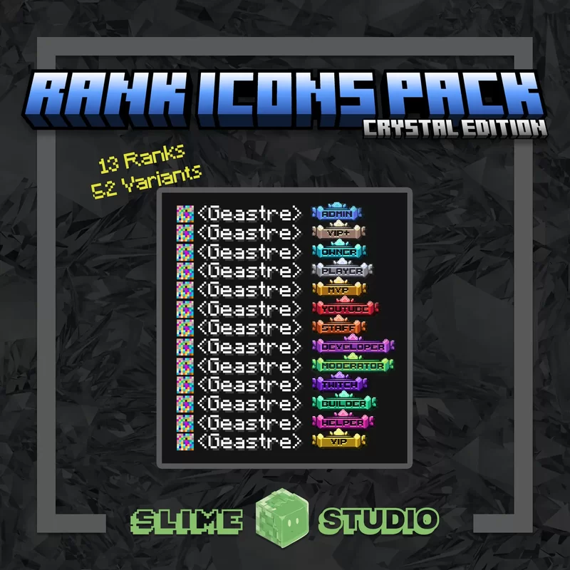 Crystal Ranks Minecraft Texture Pack