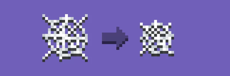 Small Cobweb with No Mixels! Minecraft Texture Pack