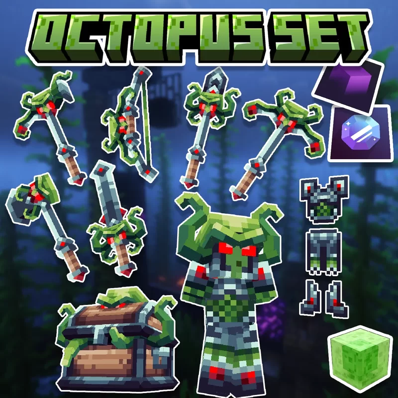 Octopus Set Minecraft Texture Pack