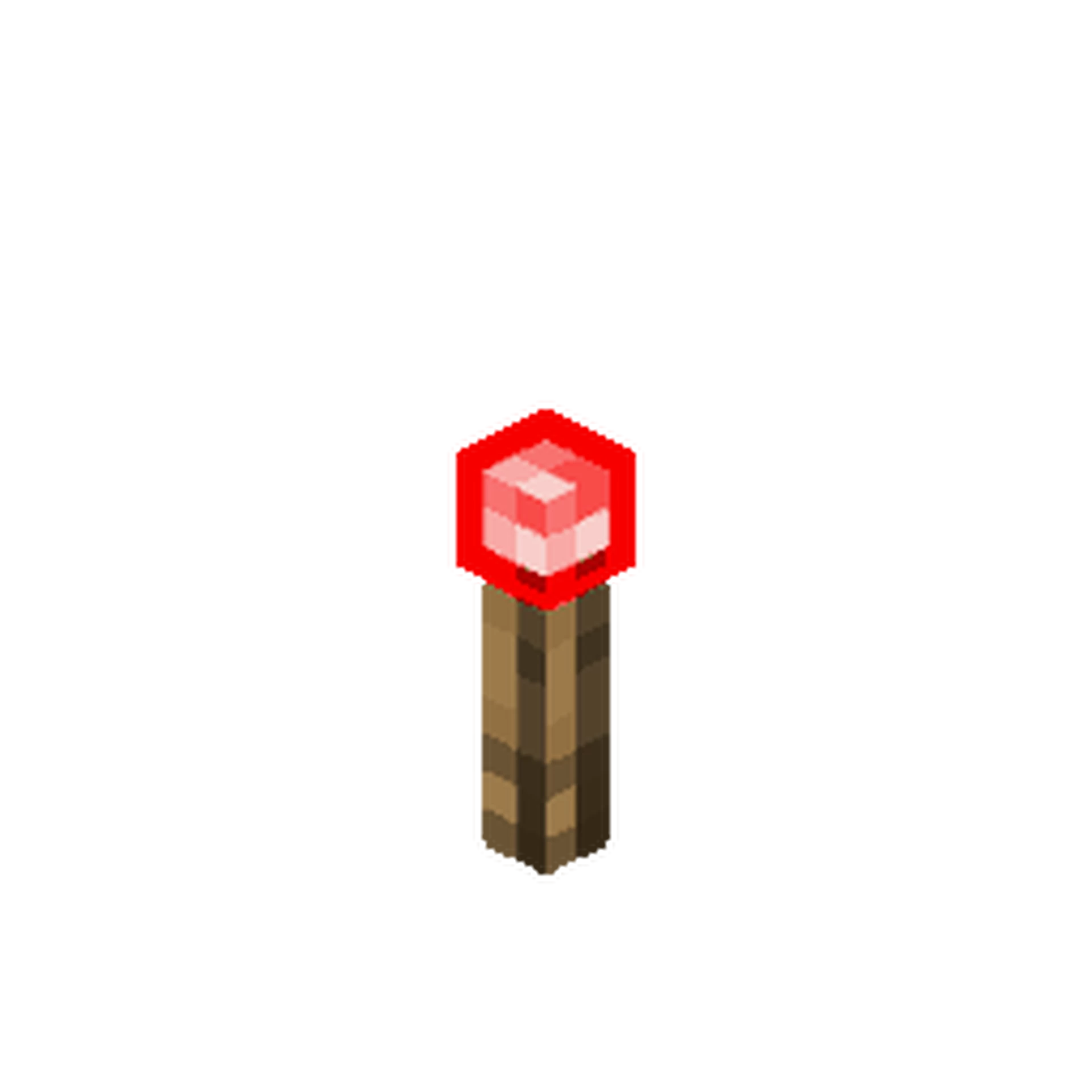 Minecraft Papercraft Redstone Torch