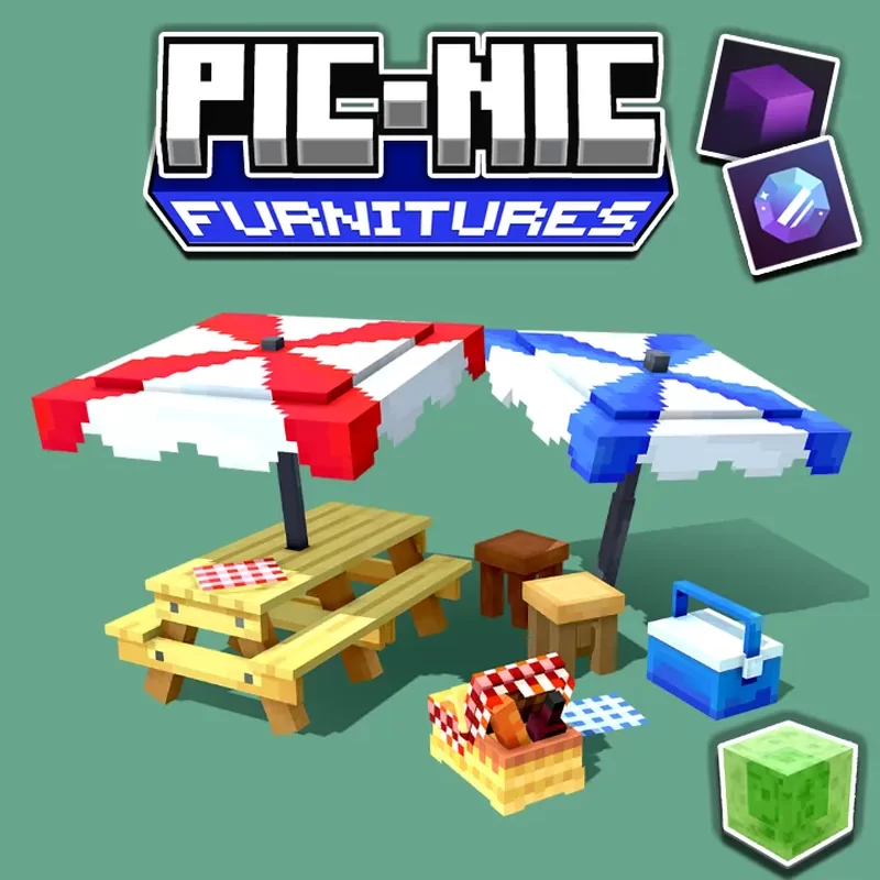 Picnic Furnitures Minecraft Texture Pack