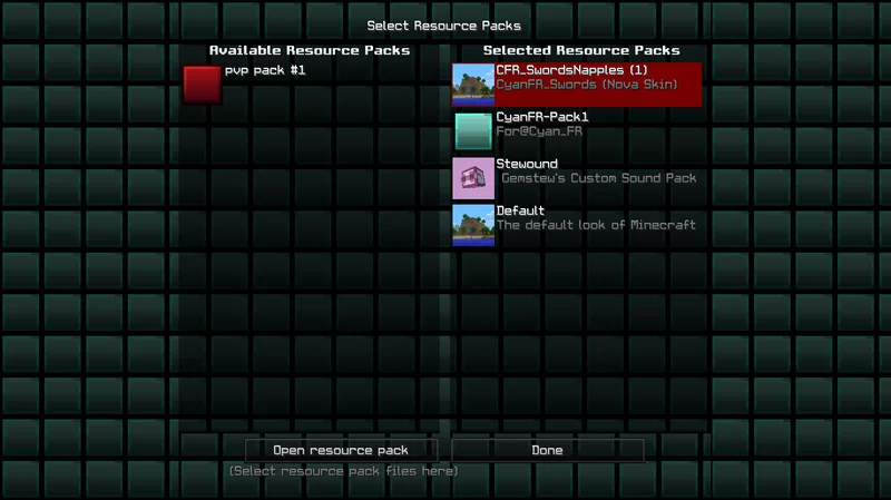CyanFr 32x 1.8.9 Minecraft Texture Pack