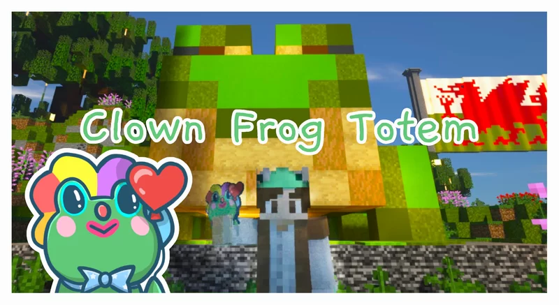 Clown Frog Totem Minecraft Texture Pack
