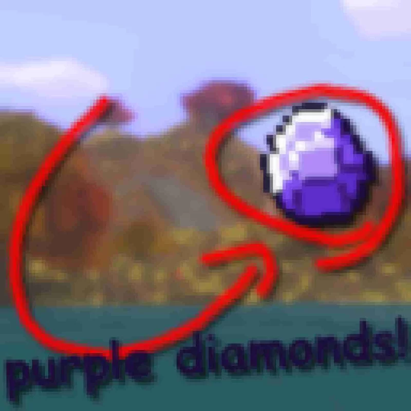 purple diamonds! for better then adventure Minecraft Texture Pack