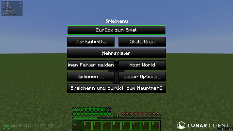 Green Gui Minecraft Texture Pack