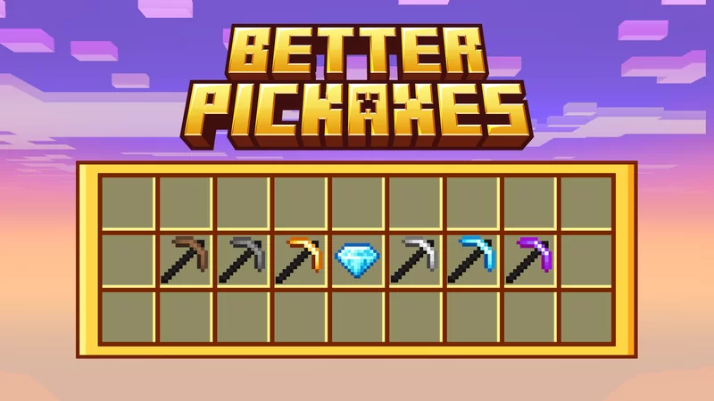 Better Pickaxes by yokitawa Minecraft Texture Pack