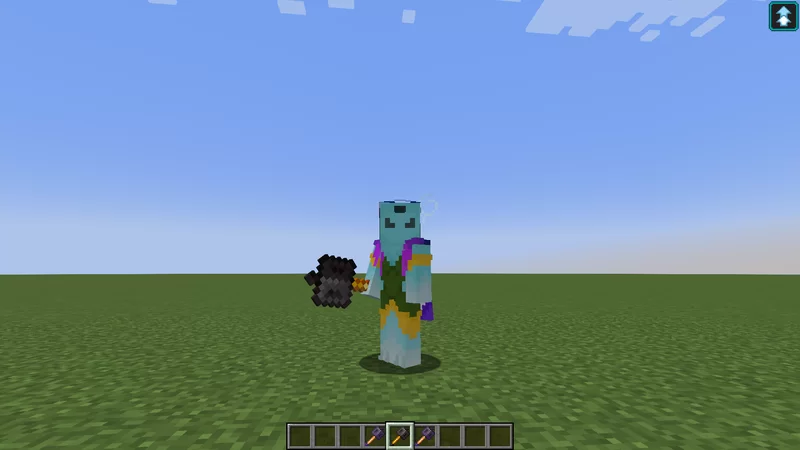 Heavy Flames: Netherite Mace Recolor Minecraft Texture Pack