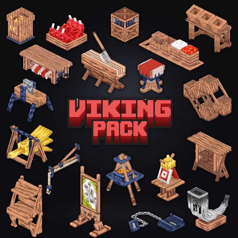 Viking Furniture Pack Minecraft Texture Pack
