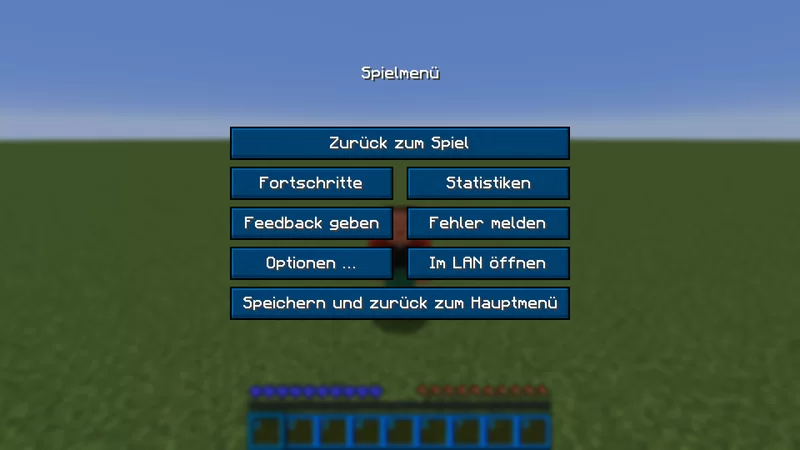 Blue Gui Minecraft Texture Pack