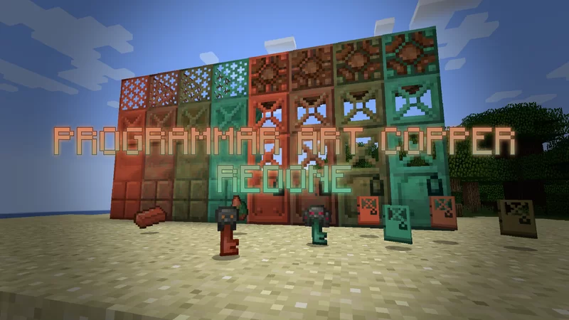 Programmer Art Copper Redone (Beta Minecraft-ish) Minecraft Texture Pack