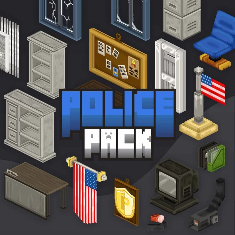 Police Furniture Pack Minecraft Texture Pack