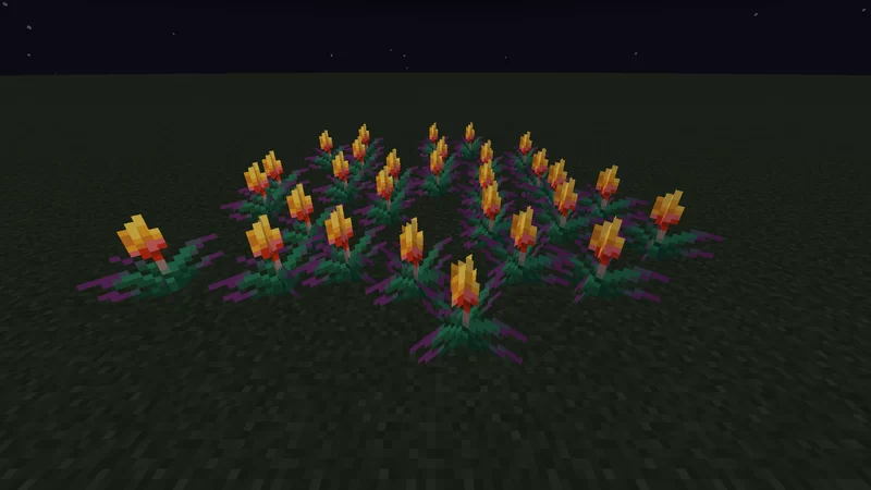 Glowing Torchflowers | Emissive | No Optifine Minecraft Texture Pack
