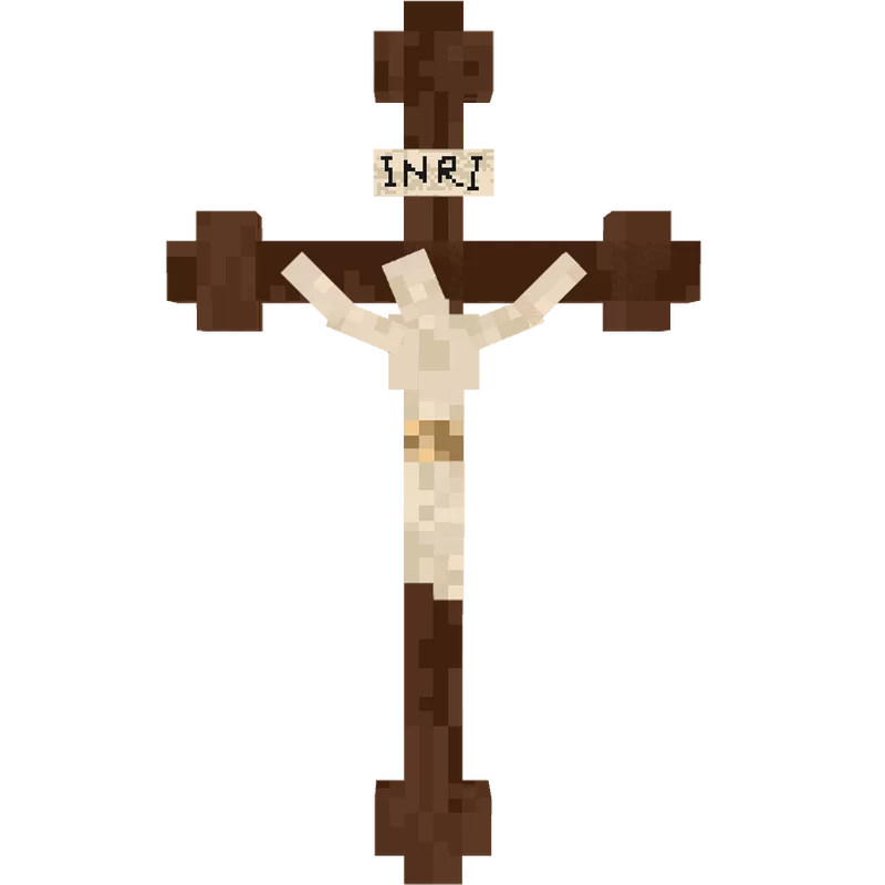 Wooden Crucifix Minecraft Texture Pack
