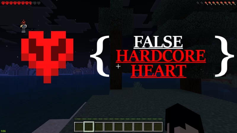False Hardcore Heart [Bedrock] Minecraft Texture Pack