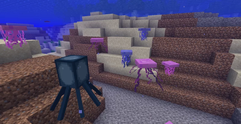 Squid and Jellyfish Minecraft Texture Pack