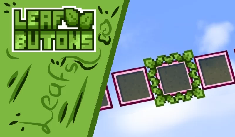 Leaf Buttons Minecraft Texture Pack