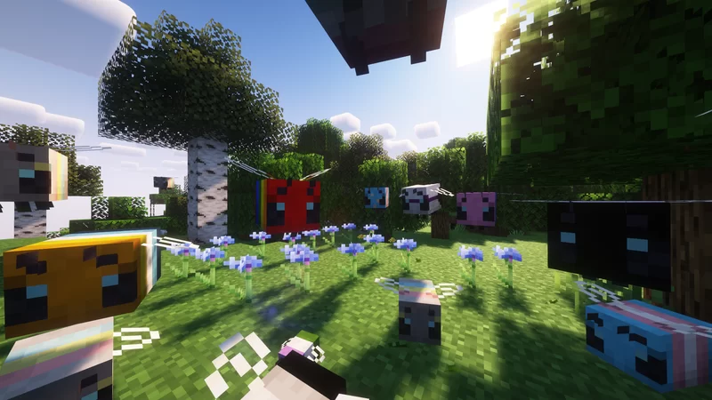 Undopia Pride Bees Minecraft Texture Pack