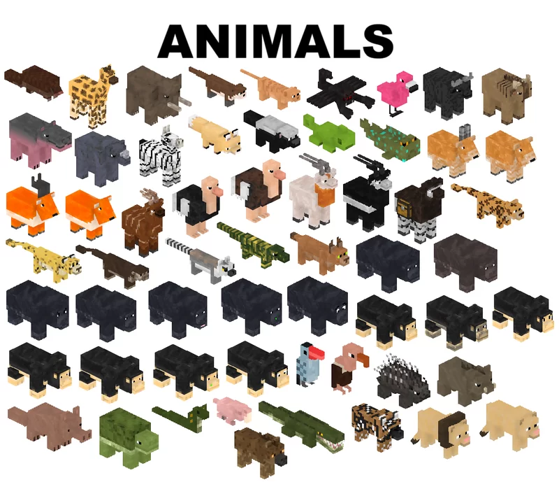 African Zoology Pack Minecraft Texture Pack