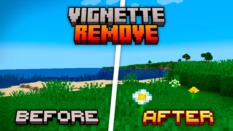 Remove Vignette Minecraft Texture Pack