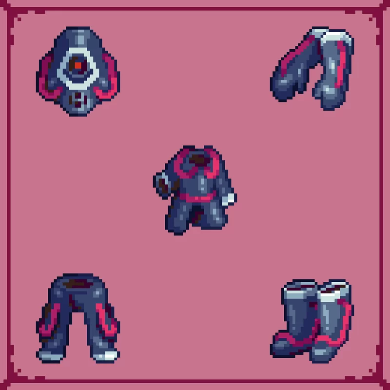 Space armor set 32x32 Minecraft Texture Pack