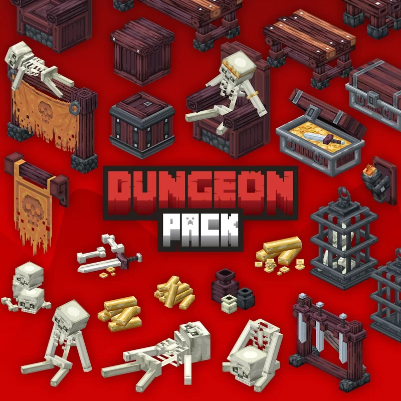 Dungeon Decoration Pack Volume 1 Minecraft Texture Pack