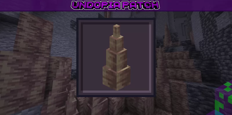 Undopia 3D Pointed Dripstone Minecraft Texture Pack