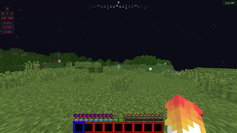 Red & Blue Gui Minecraft Texture Pack