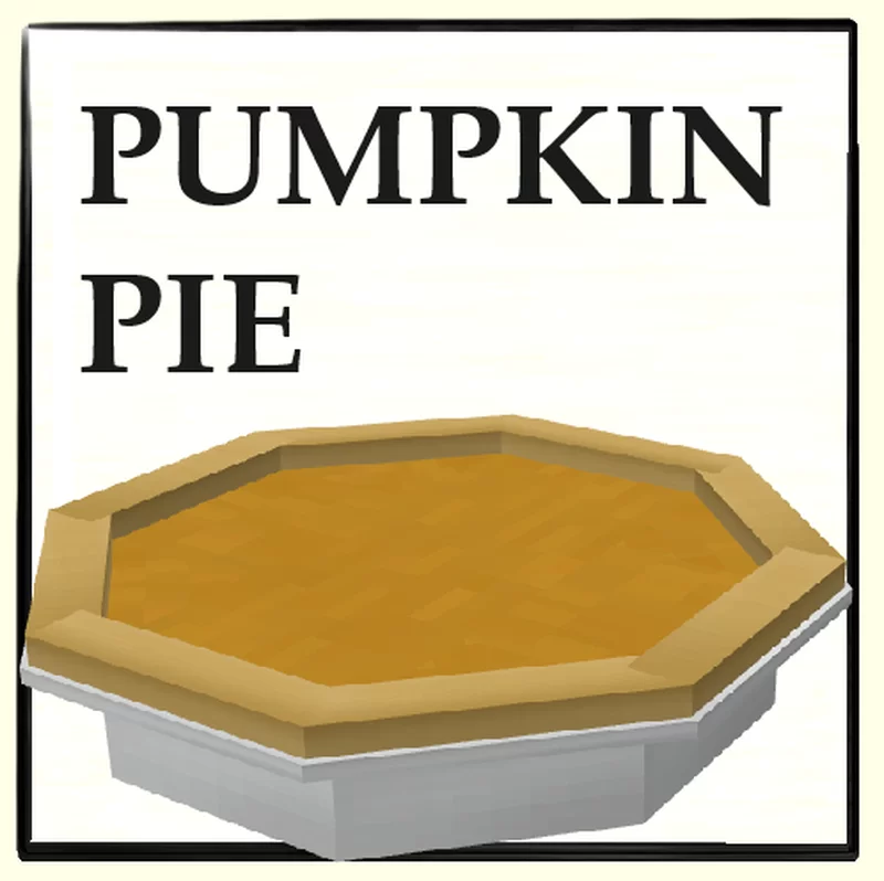 3D Apple Pie Blockbench Model Minecraft Texture Pack