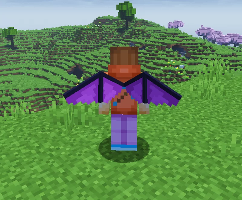 Animated cosmetic wings Minecraft Texture Pack