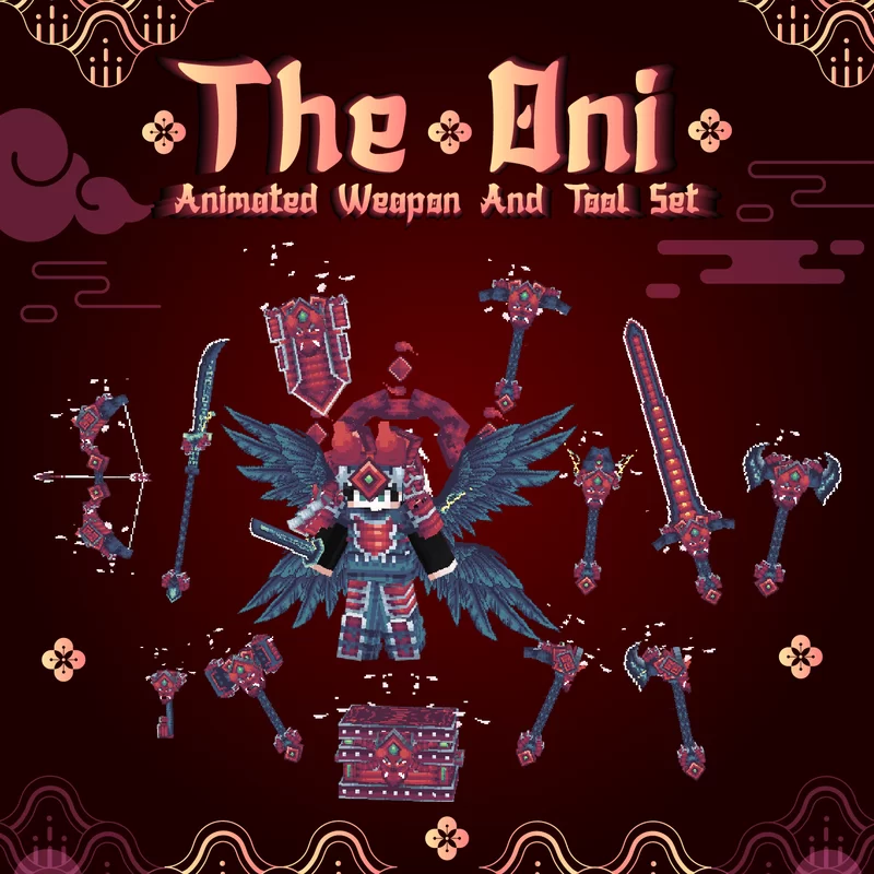 Oni Animated Weapon Set Minecraft Texture Pack