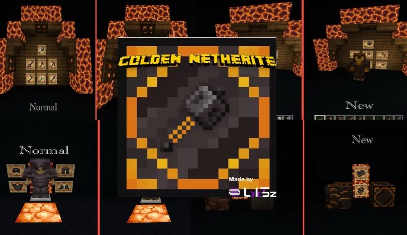 Golden Netherite Minecraft Texture Pack