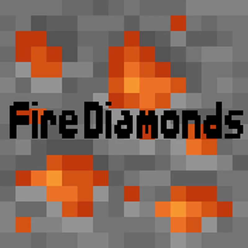 Fire Diamonds v1 Minecraft Texture Pack
