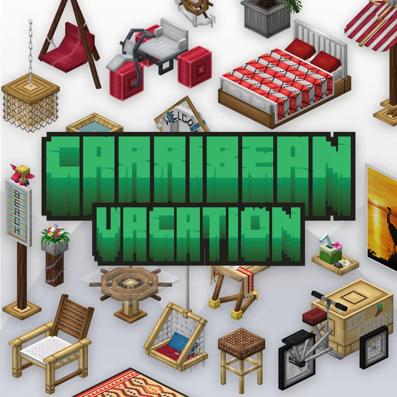 Carribean Vacation Decoration Minecraft Texture Pack