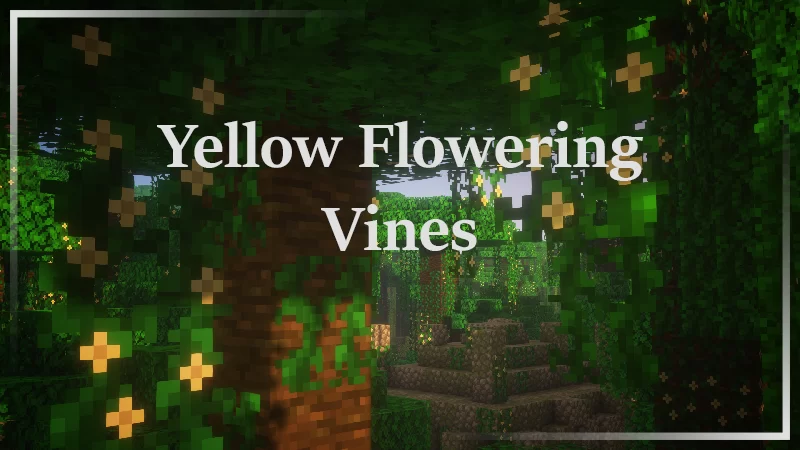 Yellow Flowering Vines Minecraft Texture Pack