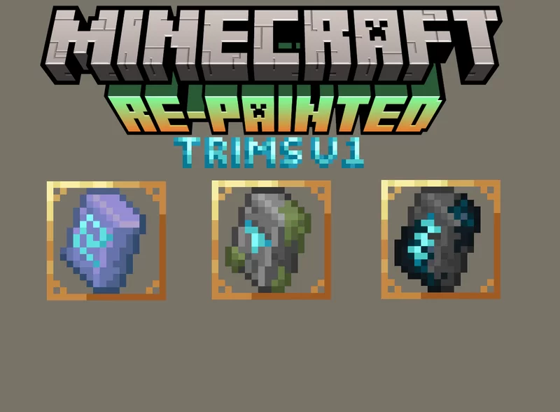 REPAINTED - TRIM TEMPLATE V1 Minecraft Texture Pack