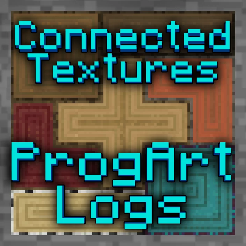 Programmer art Connected logs [1.19.4] Minecraft Texture Pack