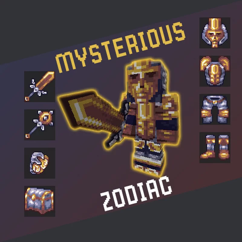 Mysterious zodiac armor set Minecraft Texture Pack