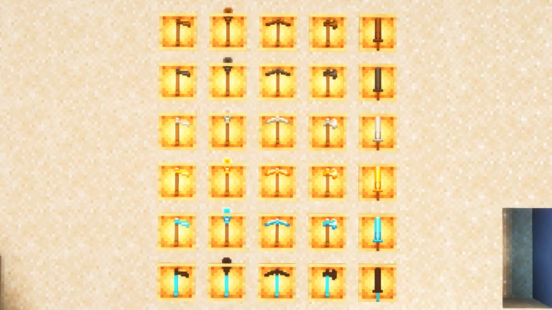 3D Weapons and Tools 3 Minecraft Texture Pack