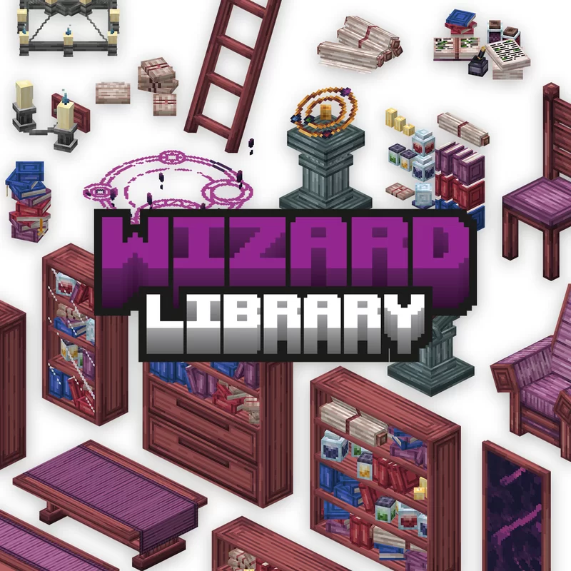 Wizard Library Furniture Volume 1 Minecraft Texture Pack