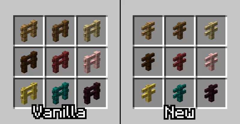 Consistent Fence Items (1.21.11) Minecraft Texture Pack
