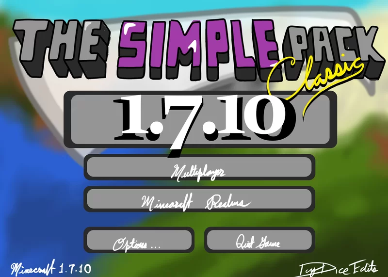 Simple Pack 1.7.10 Edition Minecraft Texture Pack